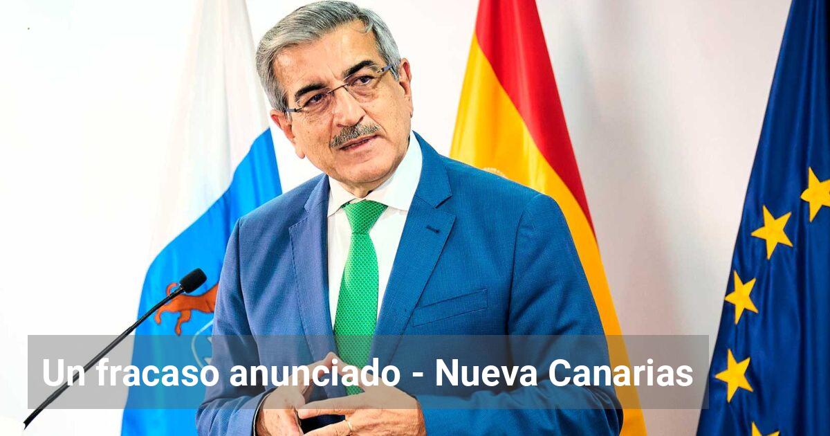 Un fracaso anunciado – Nueva Canarias
